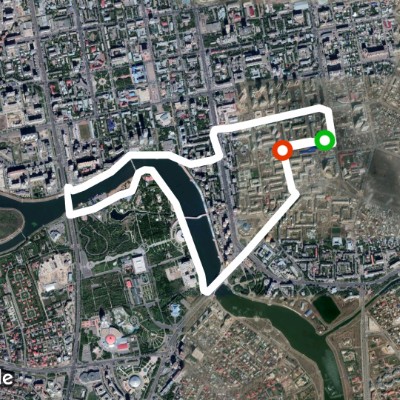 Quay in Astana | Walking Map