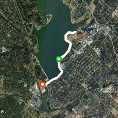 White Rock Lake Park in Texas | Walking Map
