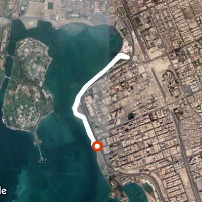 Corniche El Hamra. Walk Trail - Jeddah, Makkah Region, Saudi Arabia | Pacer