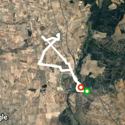 Flat circular old bridge Bicycle Walk Trail - Prado Encinas, Maello ...