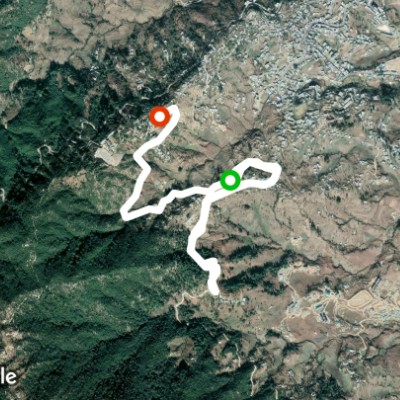 District hospital to pawait champawat in Uttarakhand | Walking Map
