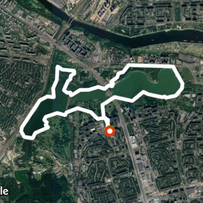 Borisov ponds Walk Trail - Moscow, Russia | Pacer
