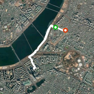 Han River Park Walk - Songpa-gu, Seoul, South Korea | Pacer