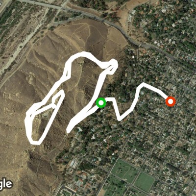 Mt. Rubidoux in California | Walking Map