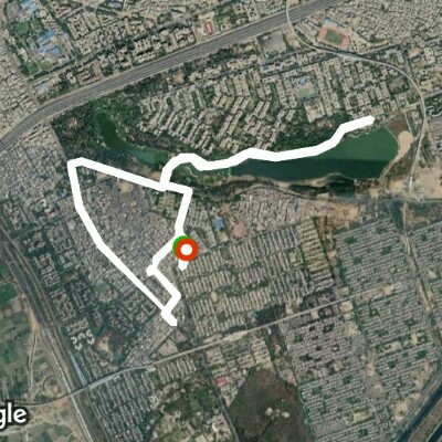 Sanjay jheel in Delhi | Walking Map
