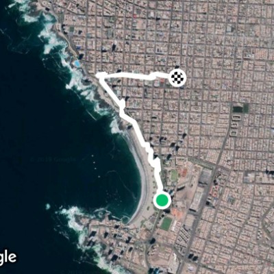 Cavancha Beach Park Walk - Iquique, Tarapacá Region, Chile | Pacer