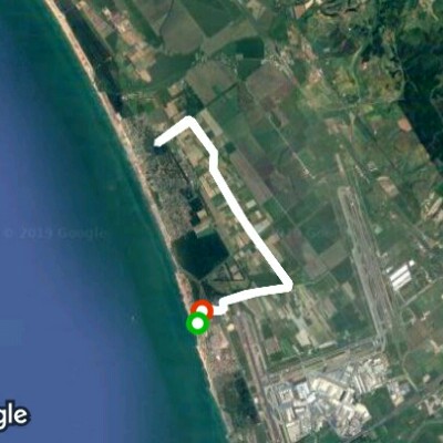 Focene Fregene north Lido and vice versa Walk Trail - Fiumicino, Rome ...