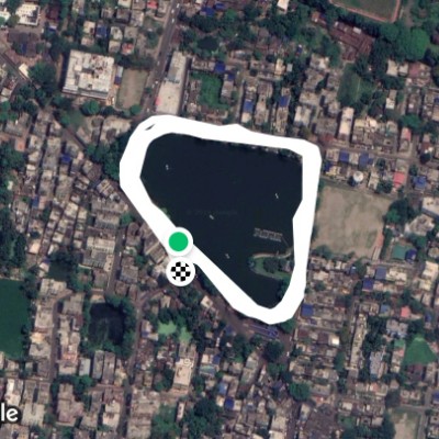 Parnasree Lake in West Bengal | Walking Map