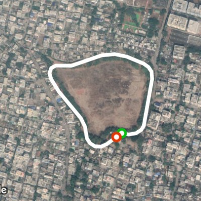 lake Walk Trail - Koritepadu, Guntur, India | Pacer