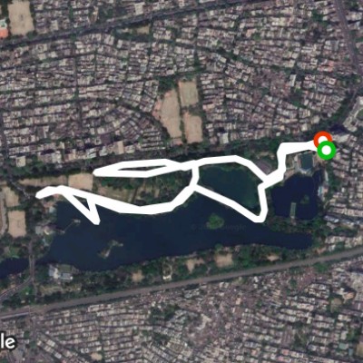 Rabindra sarovar Walk Trail - Dhakuria, Kolkata, India | Pacer