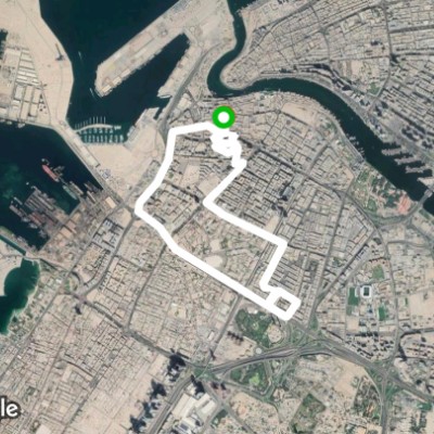 Bur Dubai to Karama in Dubai | Walking Map