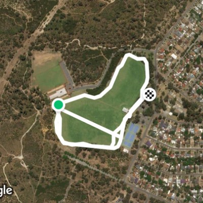 Thomas Oval.. twice around is just a over 3 km | Walking Map