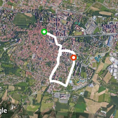 Piazza Martiri della Libertà Walk Trail - Rivoli, Province of Turin ...