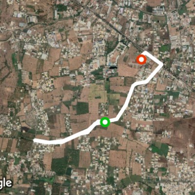 Walking route Trail - Erode, India | Pacer