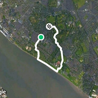 St Michaels >Otterspool Prom>O/Pl Forest>Sefton Pk in England | Walking Map