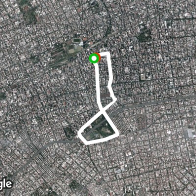 Avda asamblea, vuelta al parque Chacabuco | Walking Map
