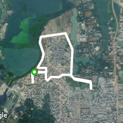 Pallabi Jheel Road Walk - Dhaka Division, Bangladesh | Pacer
