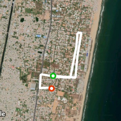 Blue Beach road | Walking Map