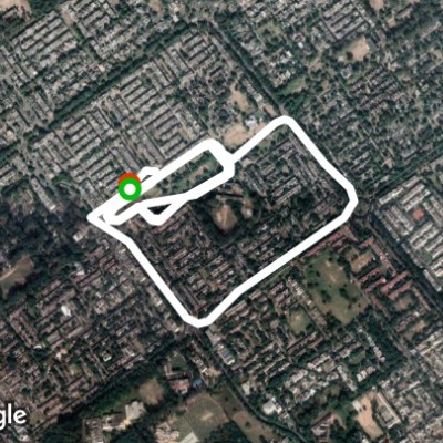 Setor 20, chandigarh perto de math mandir Trilha da caminhada - Sector ...