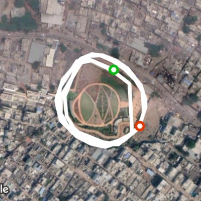 Kishan Bagh Park Walk - Hyderabad, India | Pacer