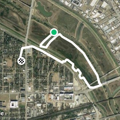 Trinity Levee Trail in Texas | Walking Map