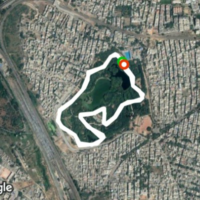 JP park Mathikere in Karnataka | Walking Map
