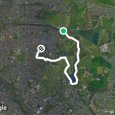 Roundhay Park & Lake in England | Walking Map