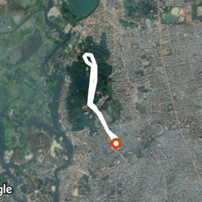 National Botanical Garden,towards Zoo road Mirpur | Walking Map