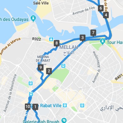 Rabat - Salted and back Walk Trail - Rabat-Salé-Zemmour-Zaer, Morocco ...