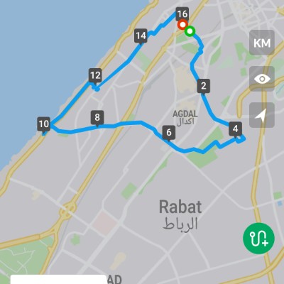 Hassan 2 Agdal AV omar B khatab kamra piscine. | Walking Map